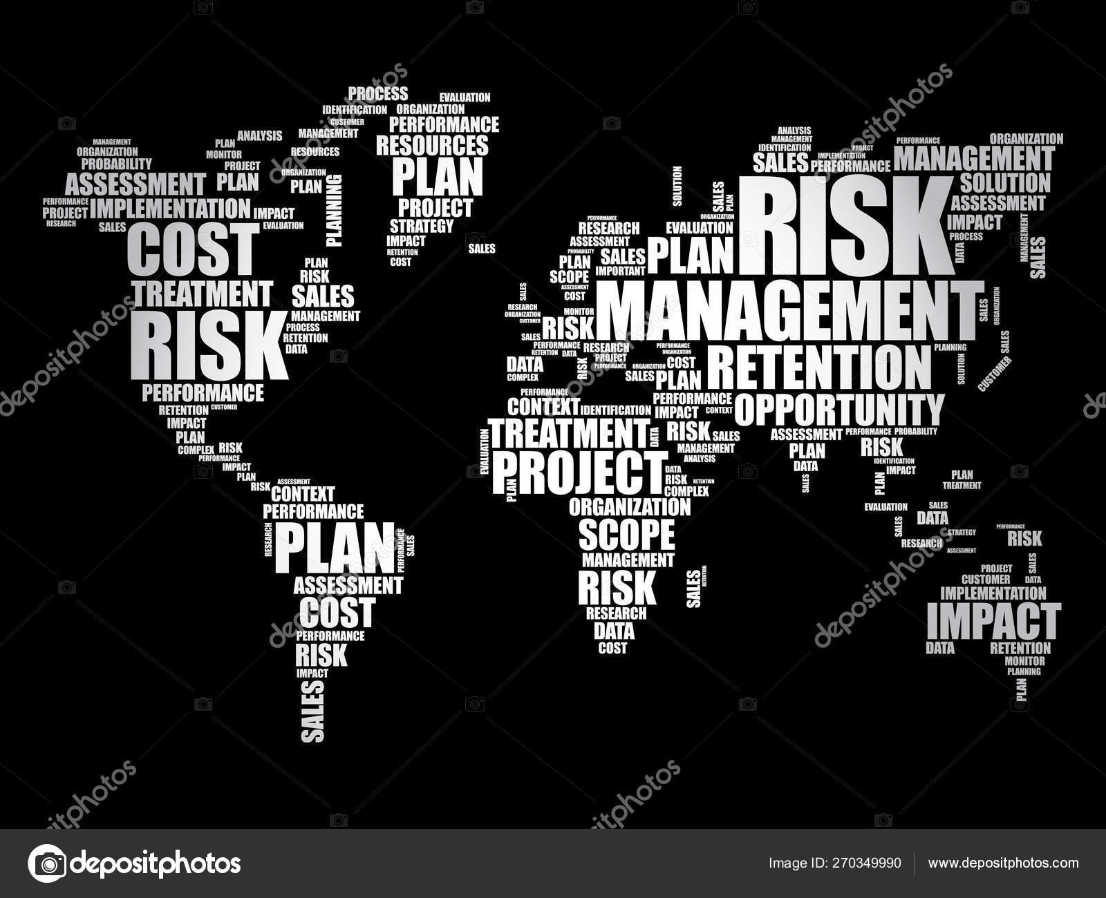 Risk Management word cloud Stock Vector Image by ©dizanna #270349990