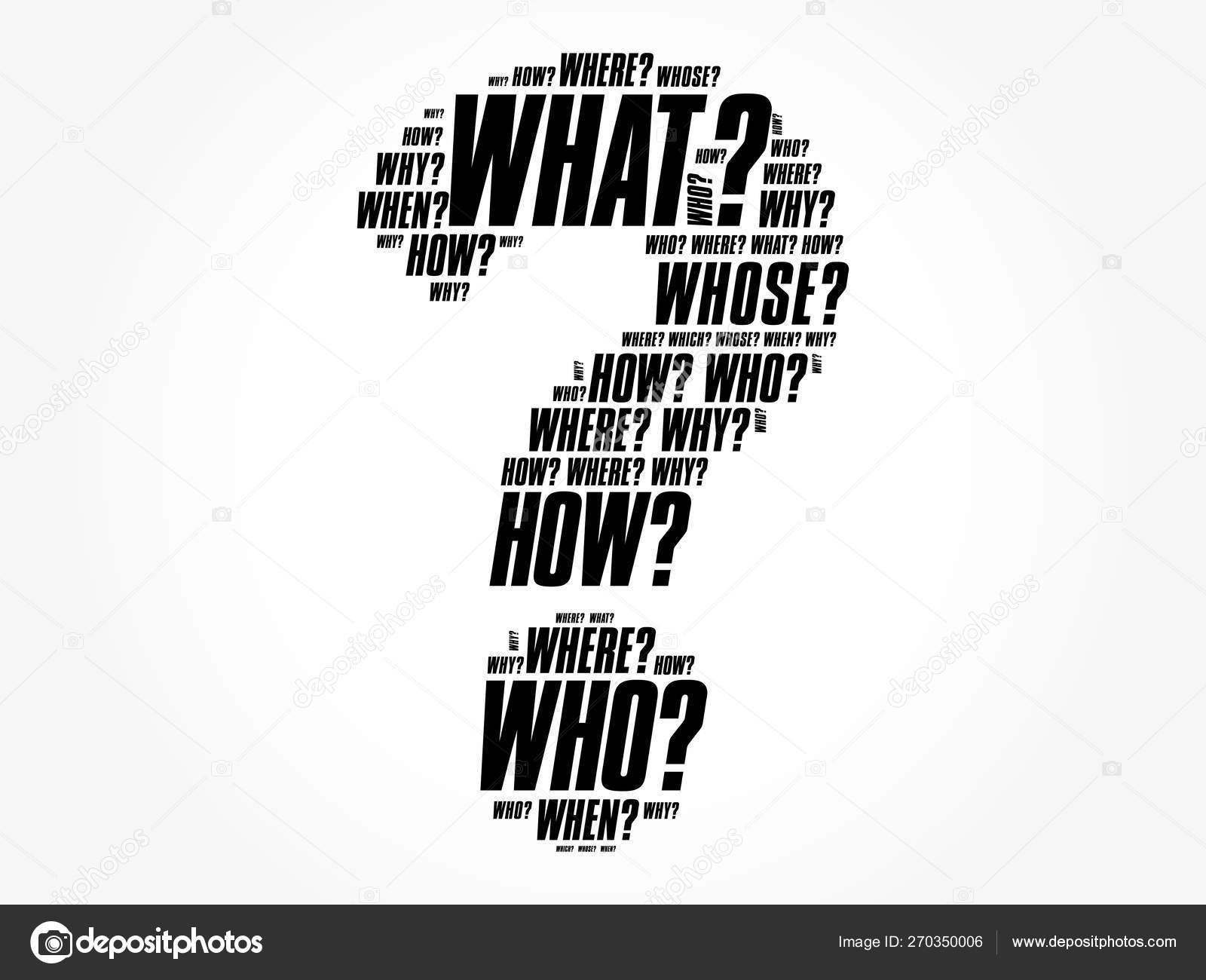 Question mark, word cloud background Stock Vector Image by ©dizanna ...