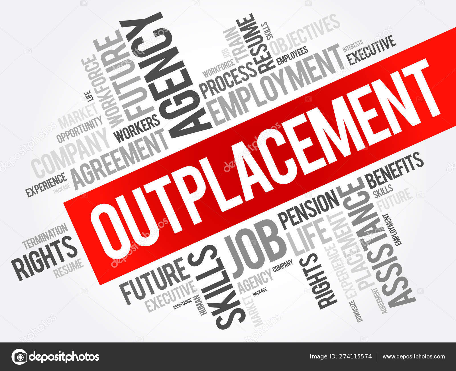 Outplacement word cloud collage Stock Vector Image by ©dizanna #274115574