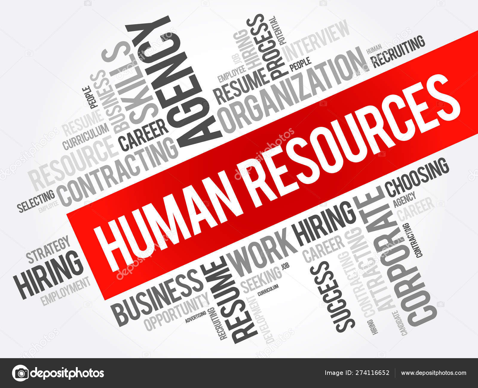 HR - Human Resources word cloud collage Stock Vector Image by ©dizanna ...