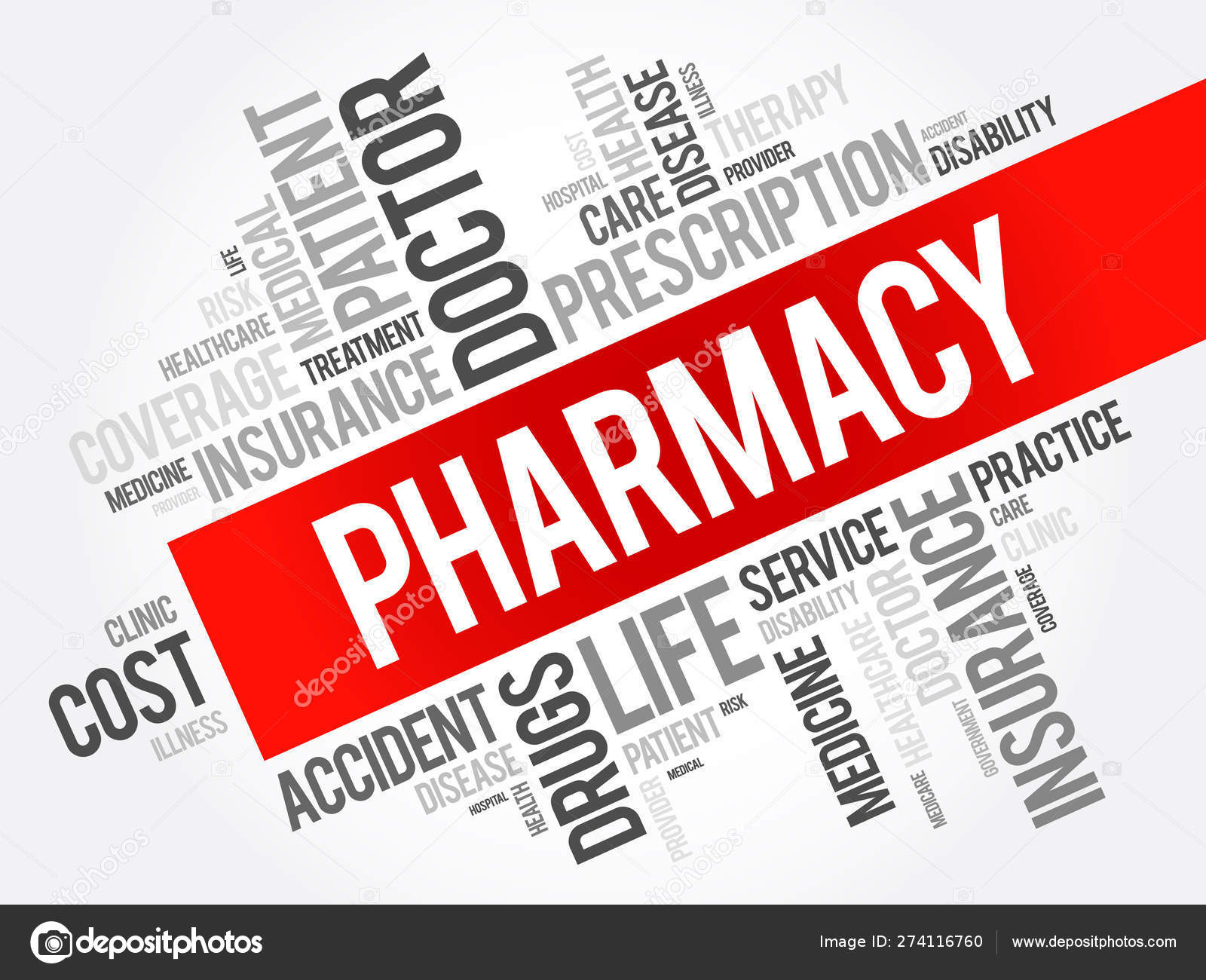 Pharmacy word cloud collage Stock Vector Image by ©dizanna #274116760