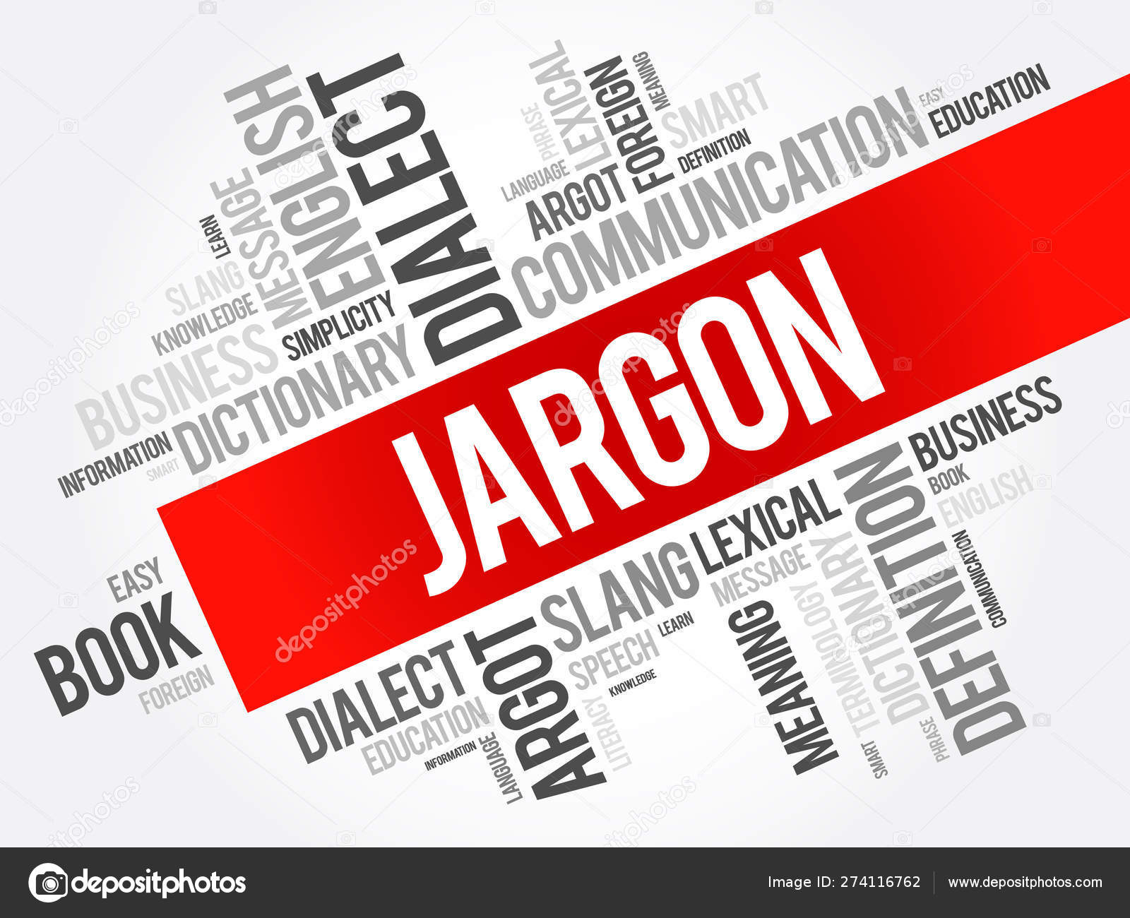 Jargon word cloud collage Stock Vector by ©dizanna 274116762