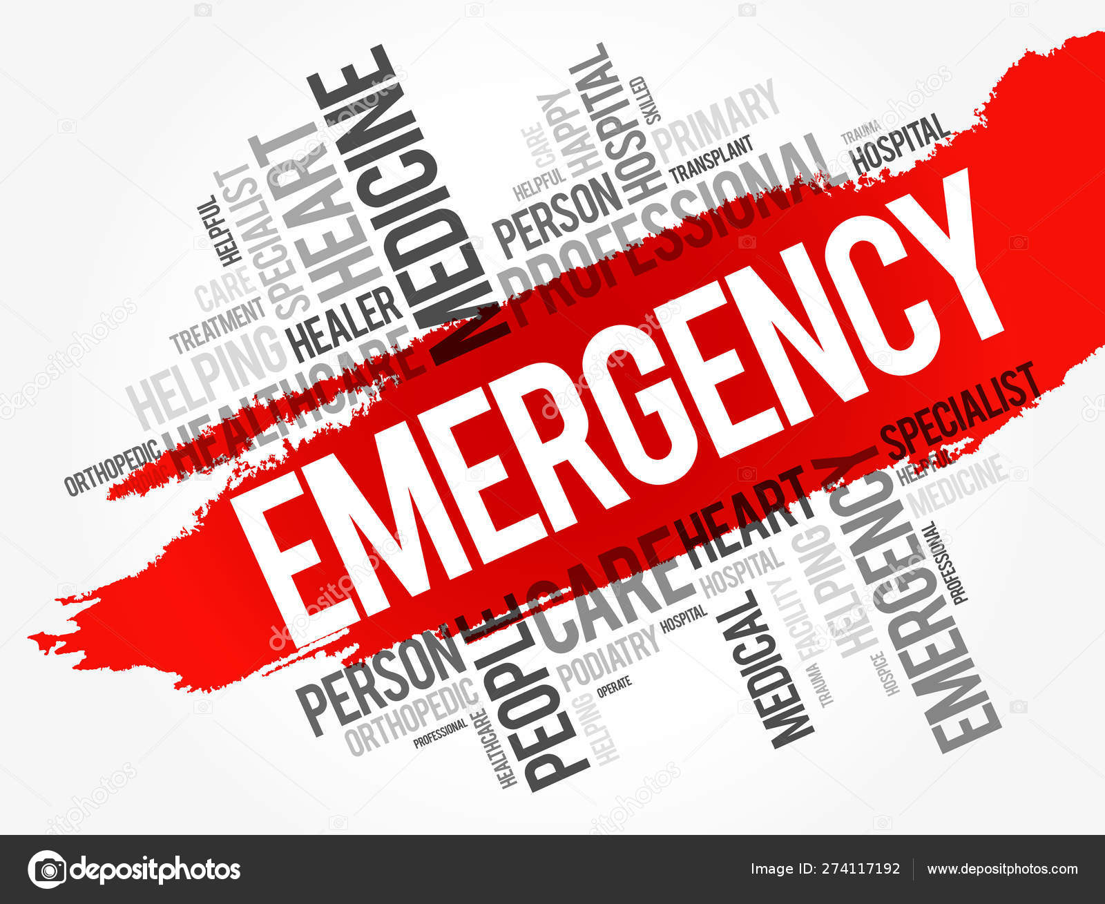 Emergency word cloud collage Stock Vector Image by ©dizanna #274117192