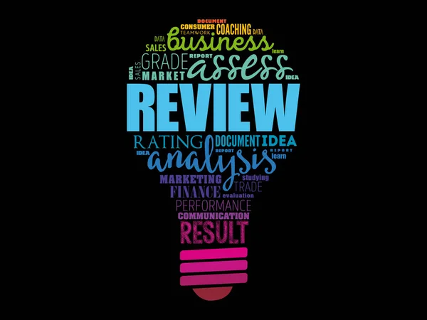 Review word cloud collage Stock Vector by ©dizanna 263586536