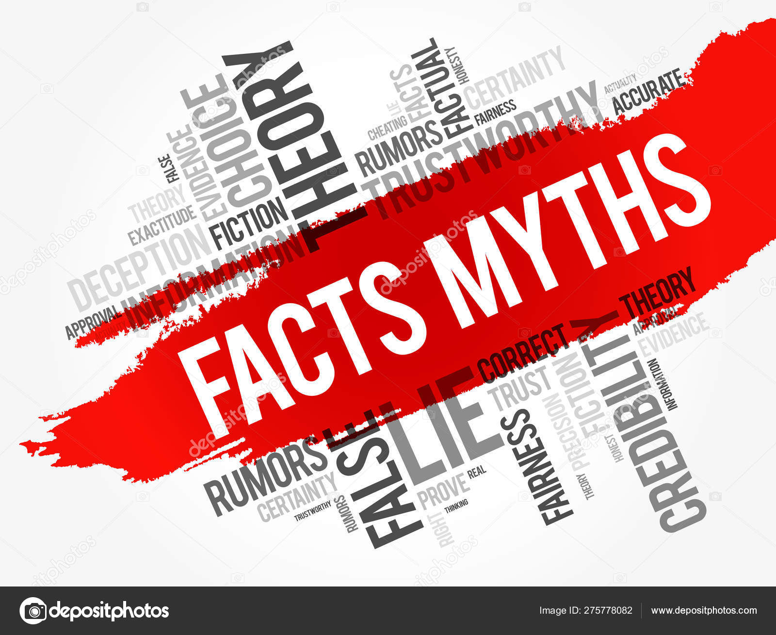 Facts - Myths word cloud collage Stock Vector Image by ©dizanna #275778082