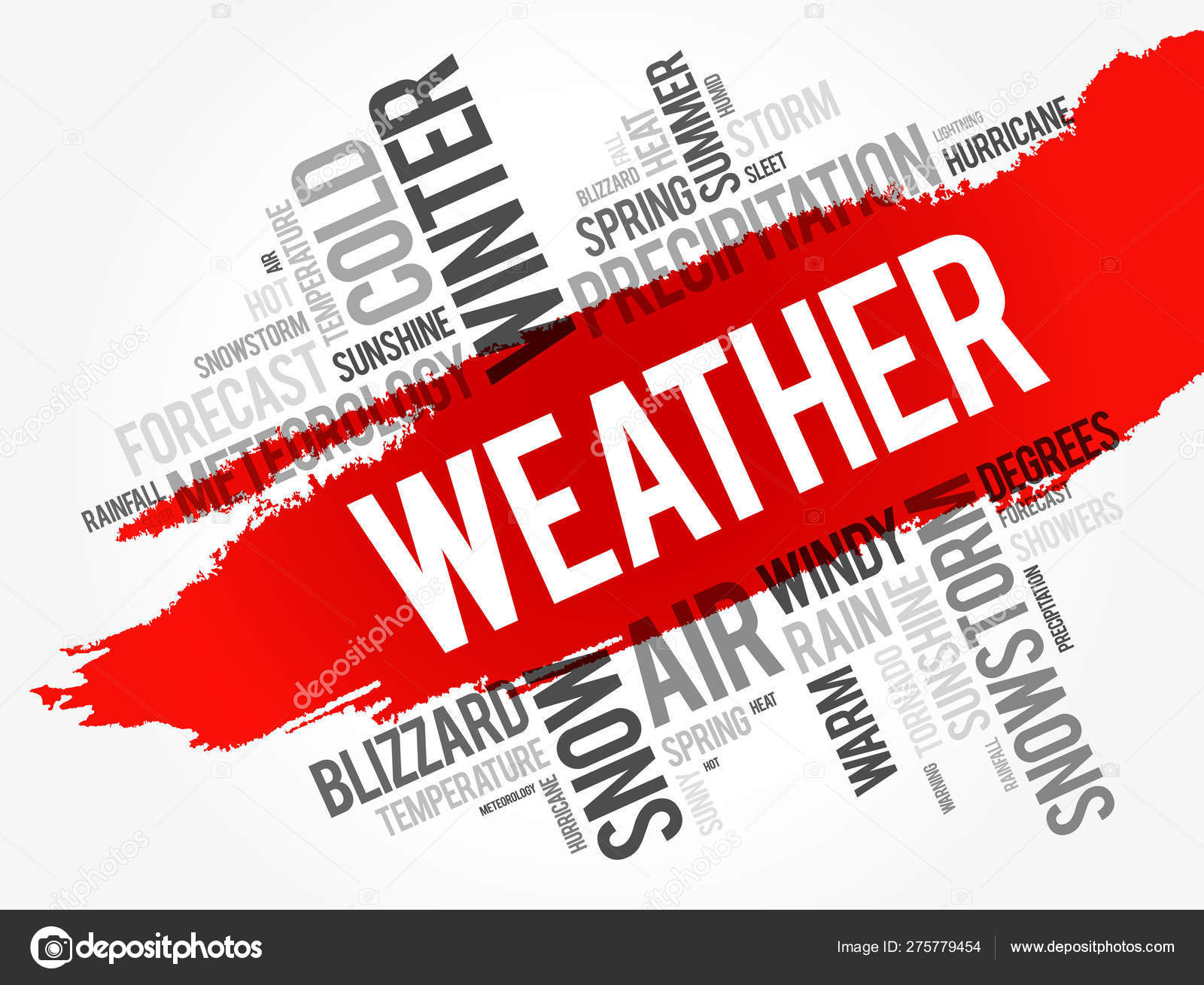 Weather word cloud collage Stock Vector Image by ©dizanna #275779454
