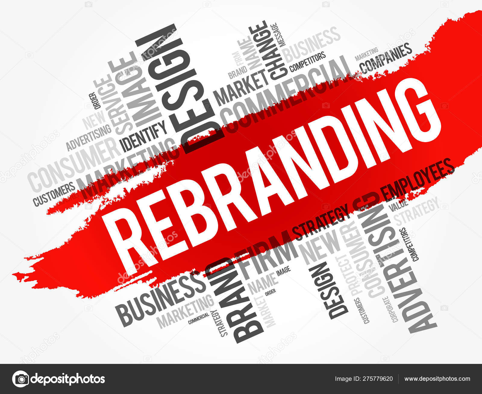 Rebranding word cloud collage Stock Vector by ©dizanna 275779620