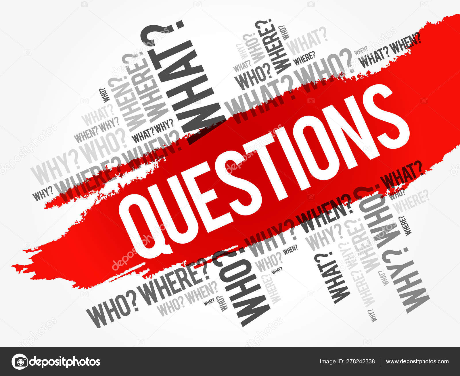 Questions word cloud background Stock Vector by ©dizanna 278242338