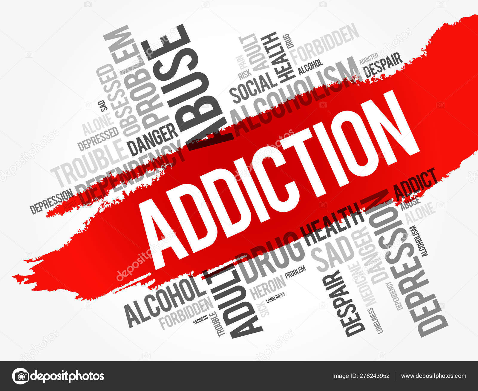 Addiction word cloud collage Stock Vector Image by ©dizanna #278243952