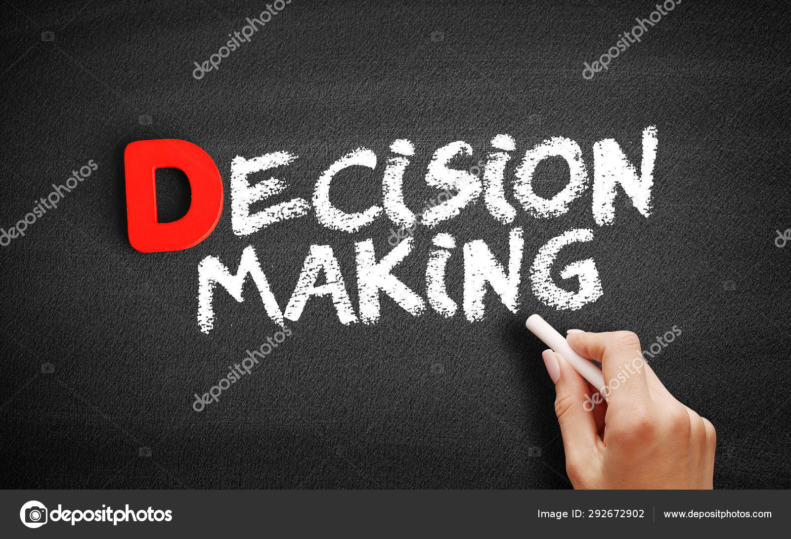 Decision Making text on blackboard Stock Photo by ©dizanna 292672902