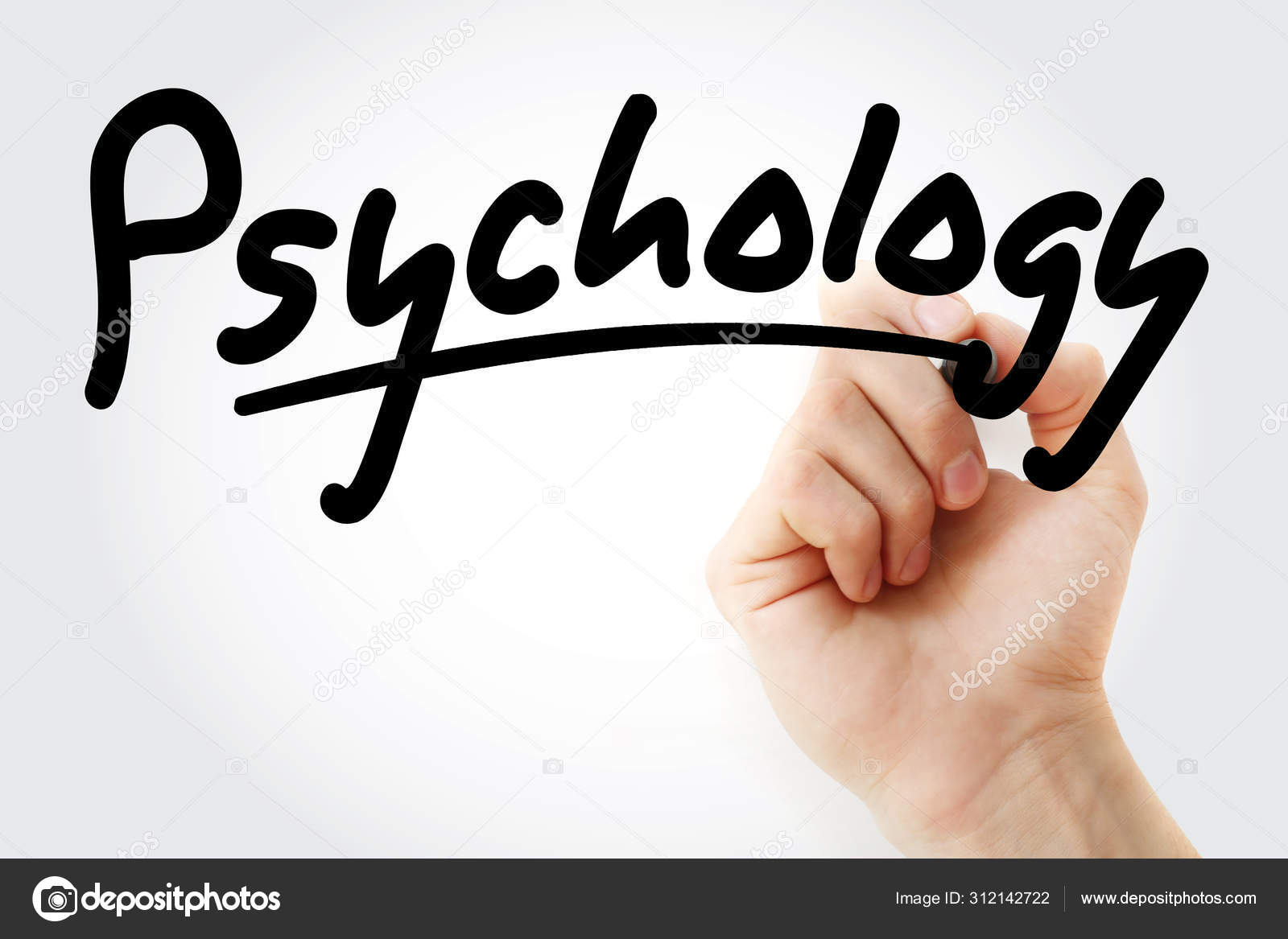 Hand writing Psychology with marker — Stock Photo © dizanna #312142722