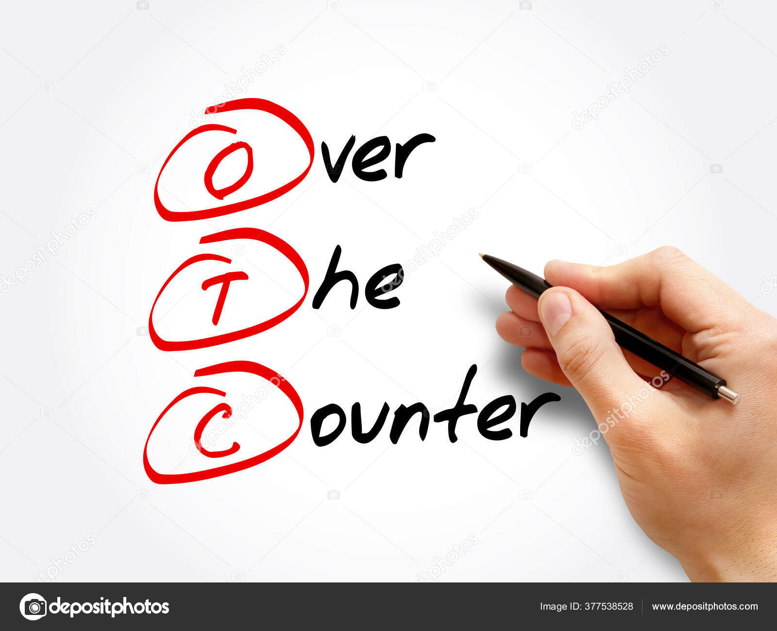 Otc Counter Acronym Concept Background Stock Photo by ©dizanna 377538528