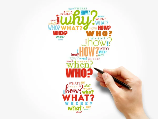 Question mark, Question words cloud — Stock Photo © dizanna #135771766
