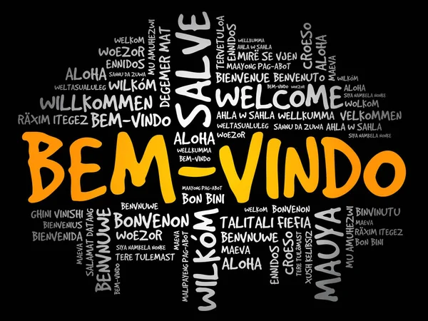 Boas Vindas Welcome Brazilian Portuguese Word Cloud Different Languages ...