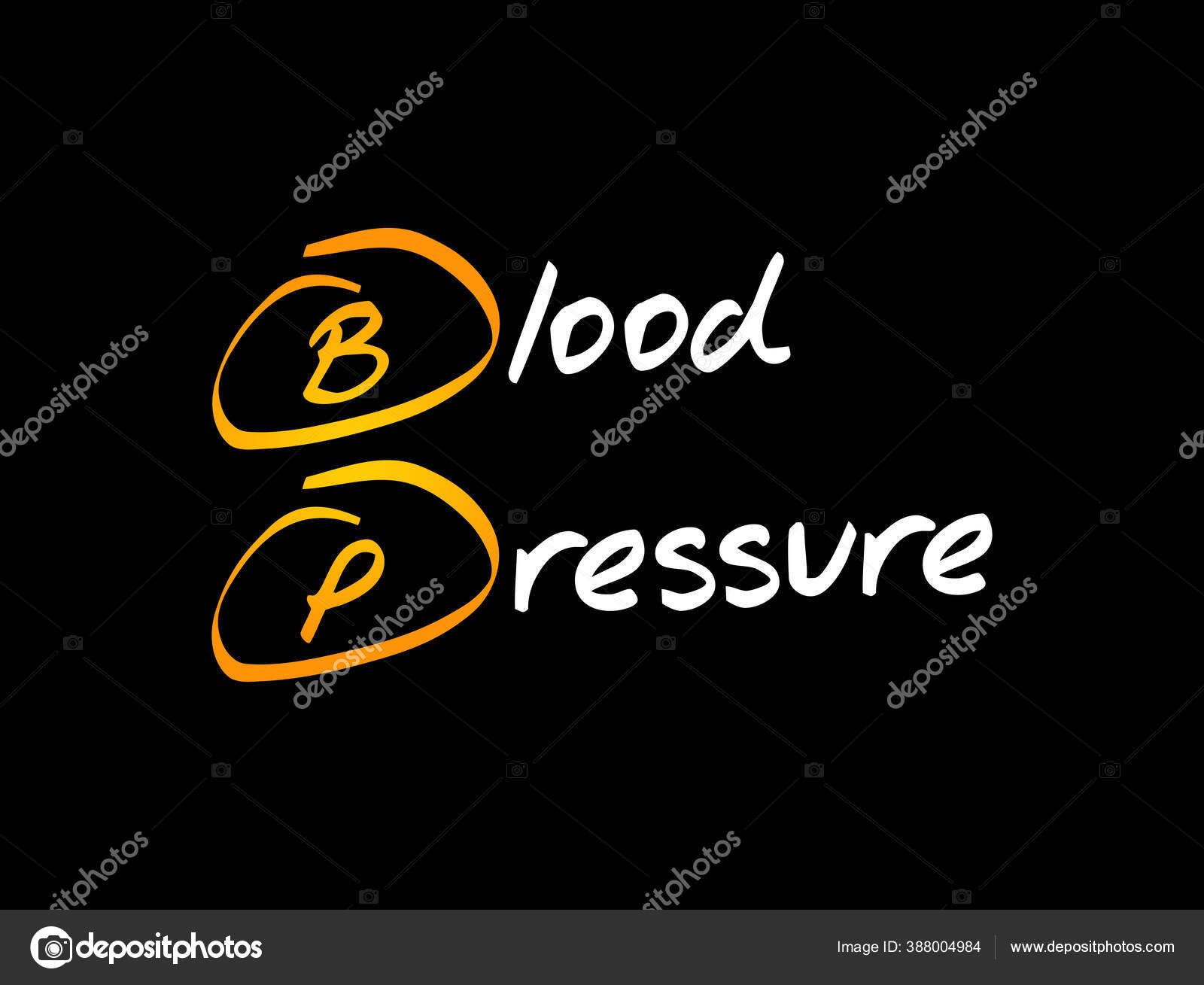 Blood Pressure Acronym Concept Background — Stock Vector © dizanna ...