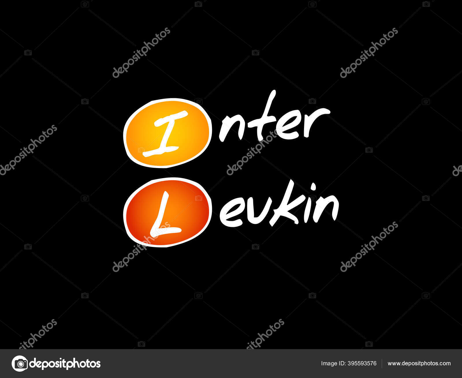 Interleukin Acronym Medical Concept Background Stock Vector Image by ...