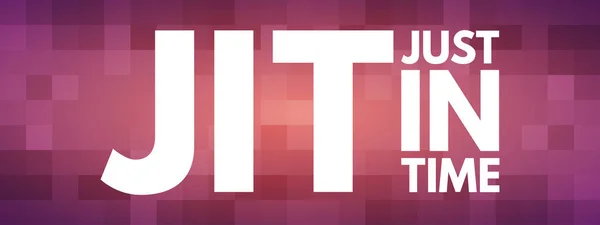 JIT - Just in time acronym Stock Vector Image by ©dizanna #316896190