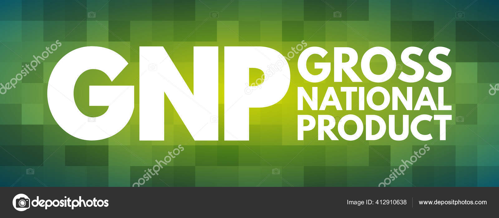 Gnp Gross National Product Acronym Business Concept Background Stock ...