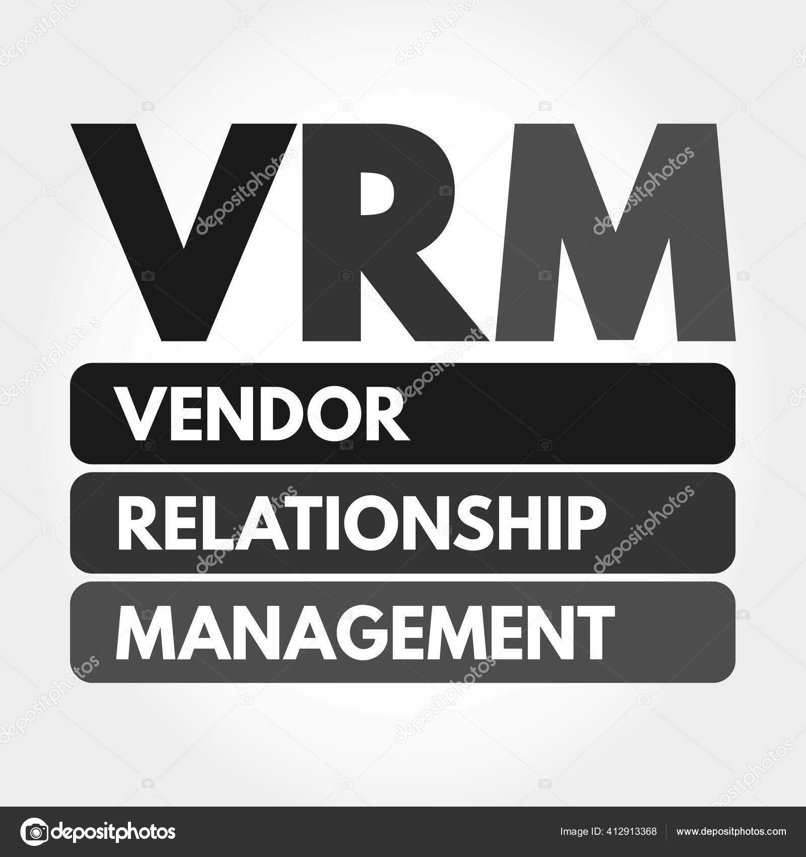 Vrm Vendor Relationship Management Acronym Business Concept Background ...