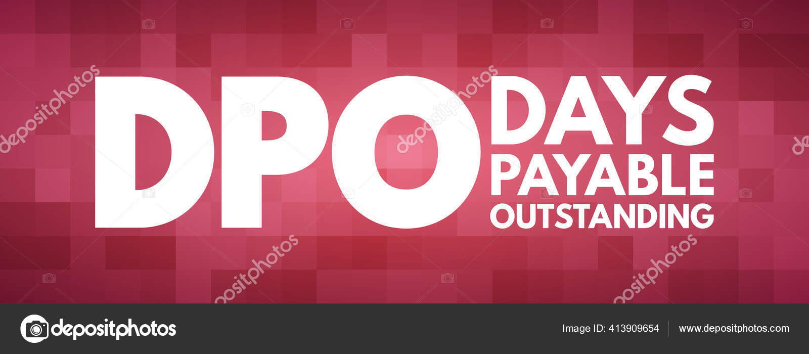 Dpo Days Payable Herausragendes Akronym Geschäftskonzept Hintergrund ...