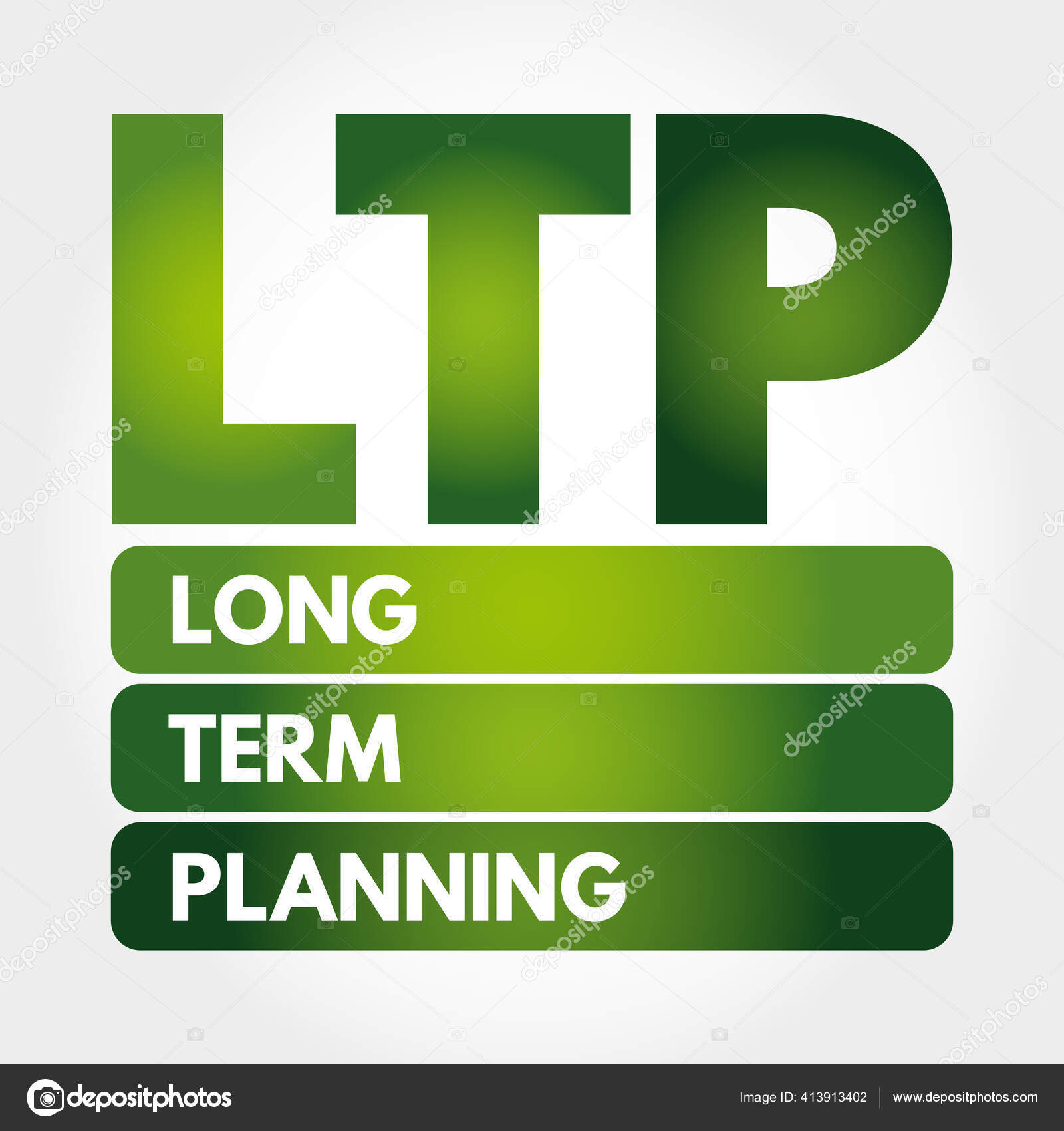 Ltp Long Term Planning Acronym Health Concept Background Stock Vector ...