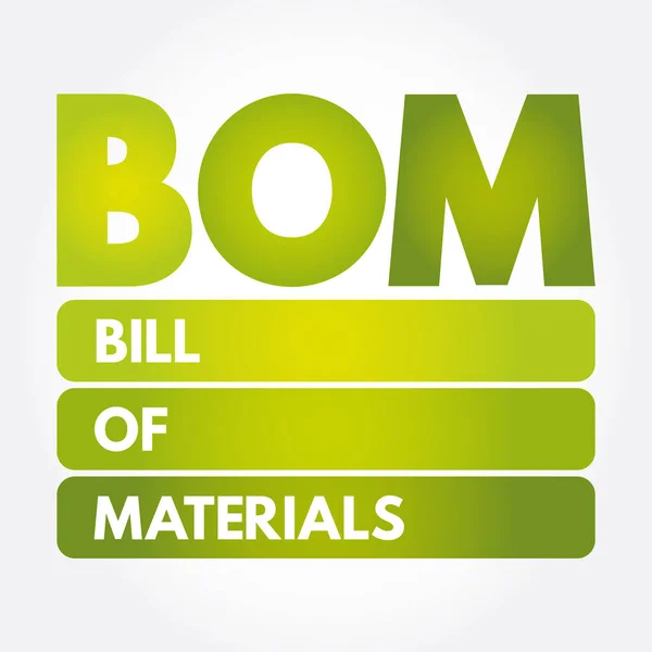 Bill of materials Vector Art Stock Images | Depositphotos