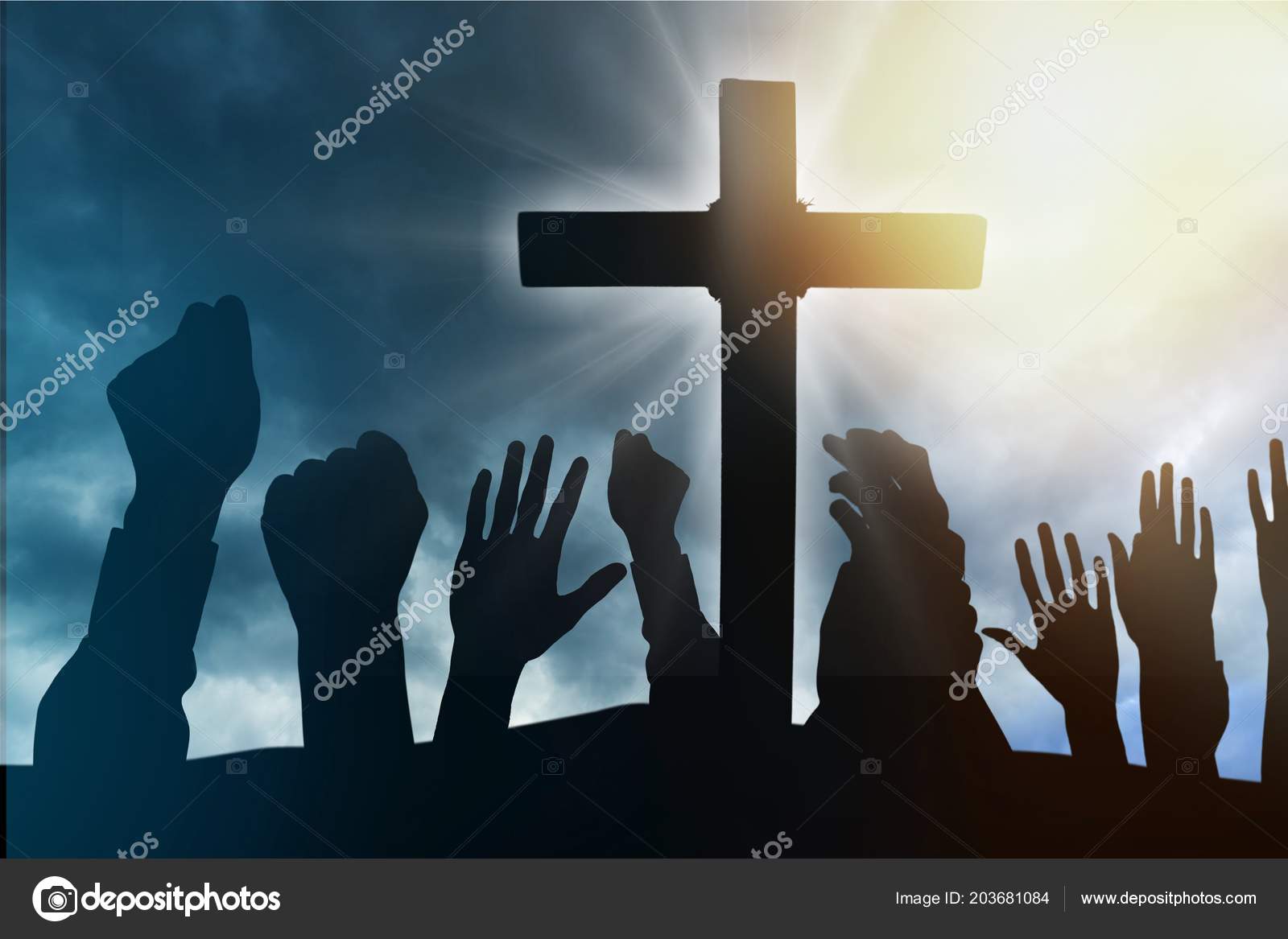Hands of human praying — Stock Photo © billiondigital #203681084