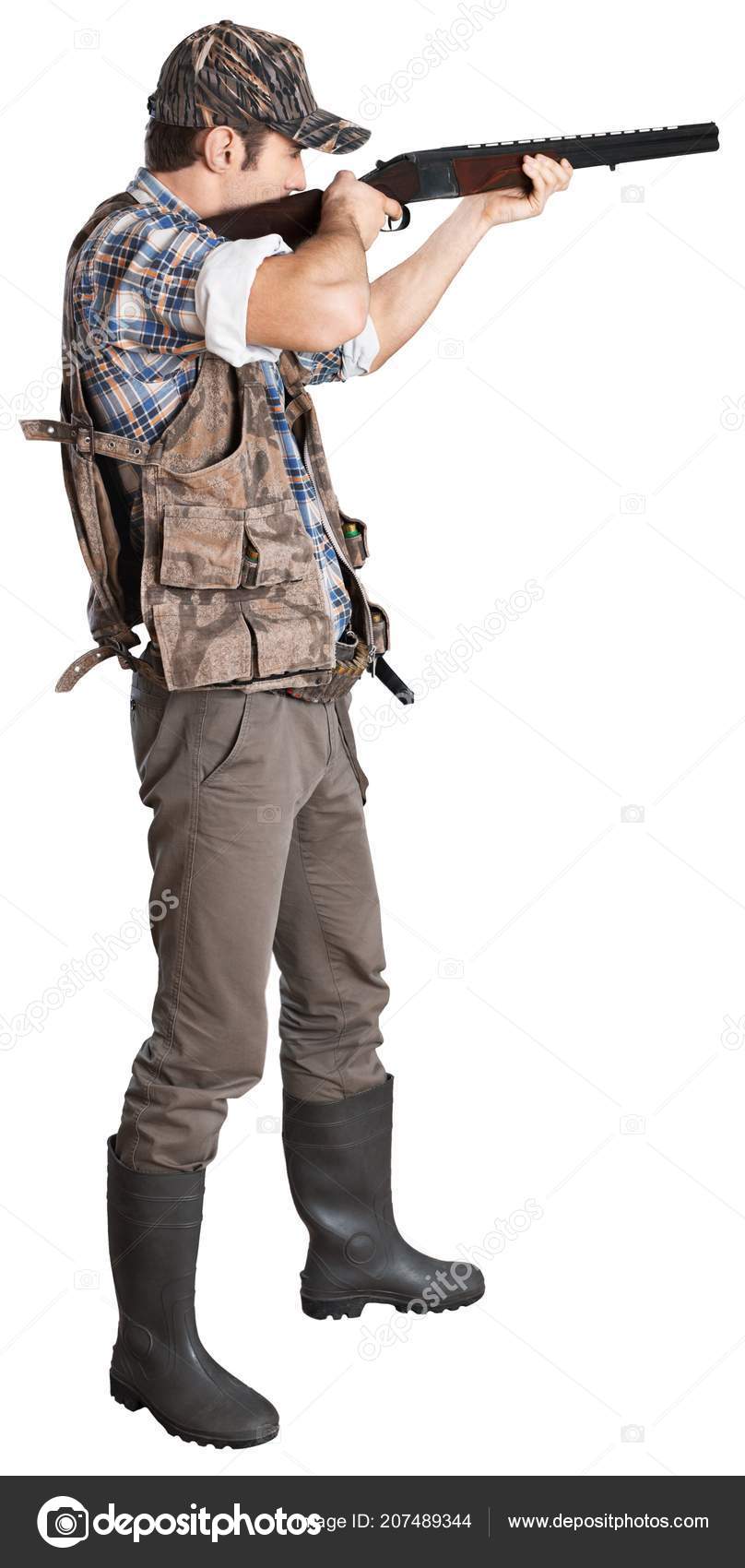 Male Hunter Rifle Background — Stock Photo © billiondigital #207489344