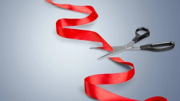 Scissors cutting ribbon Stock Photos, Royalty Free Scissors cutting ...