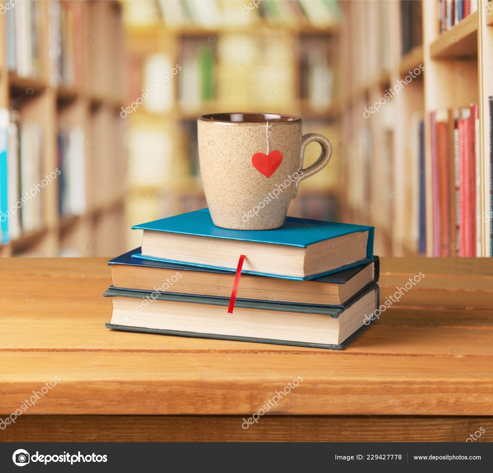 Stacked Books And Coffee