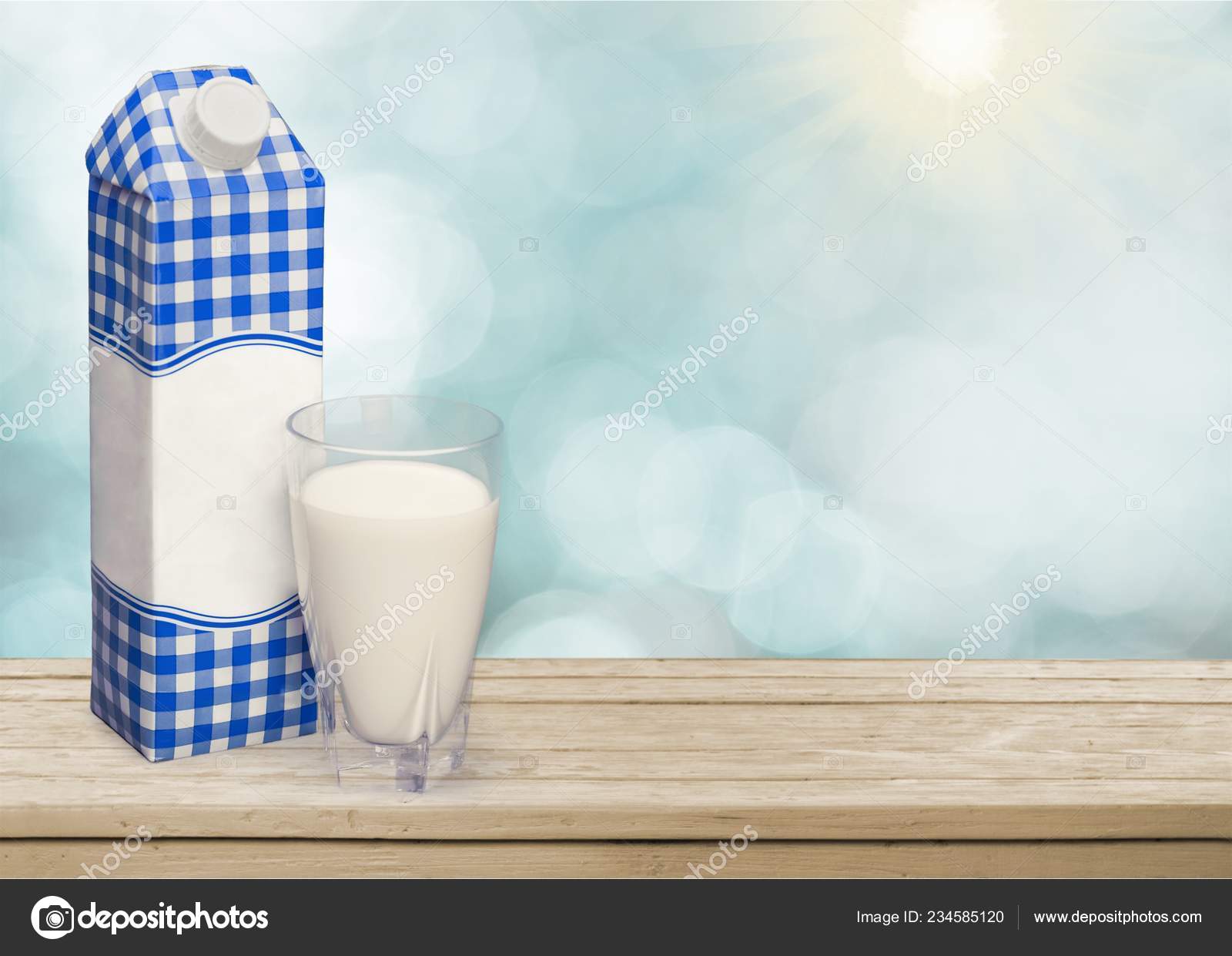 Milk Carton Package Glass Background Stock Photo by ©billiondigital ...