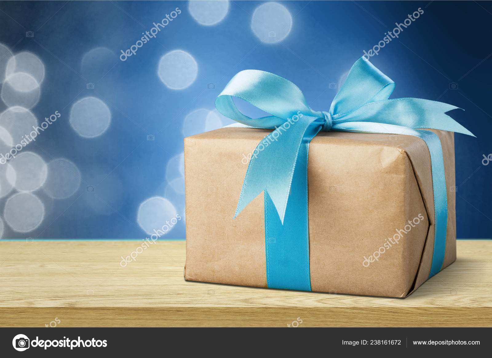 Cute Gift Box Ribbon Bow — Stock Photo © billiondigital #238161672