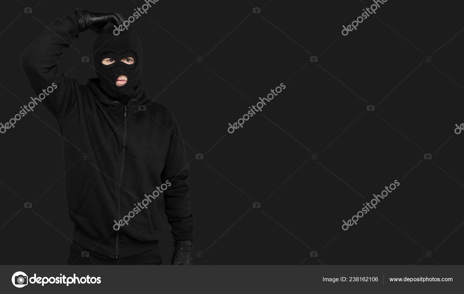 Evil criminal in a mask Stock Photo by ©billiondigital 238162106