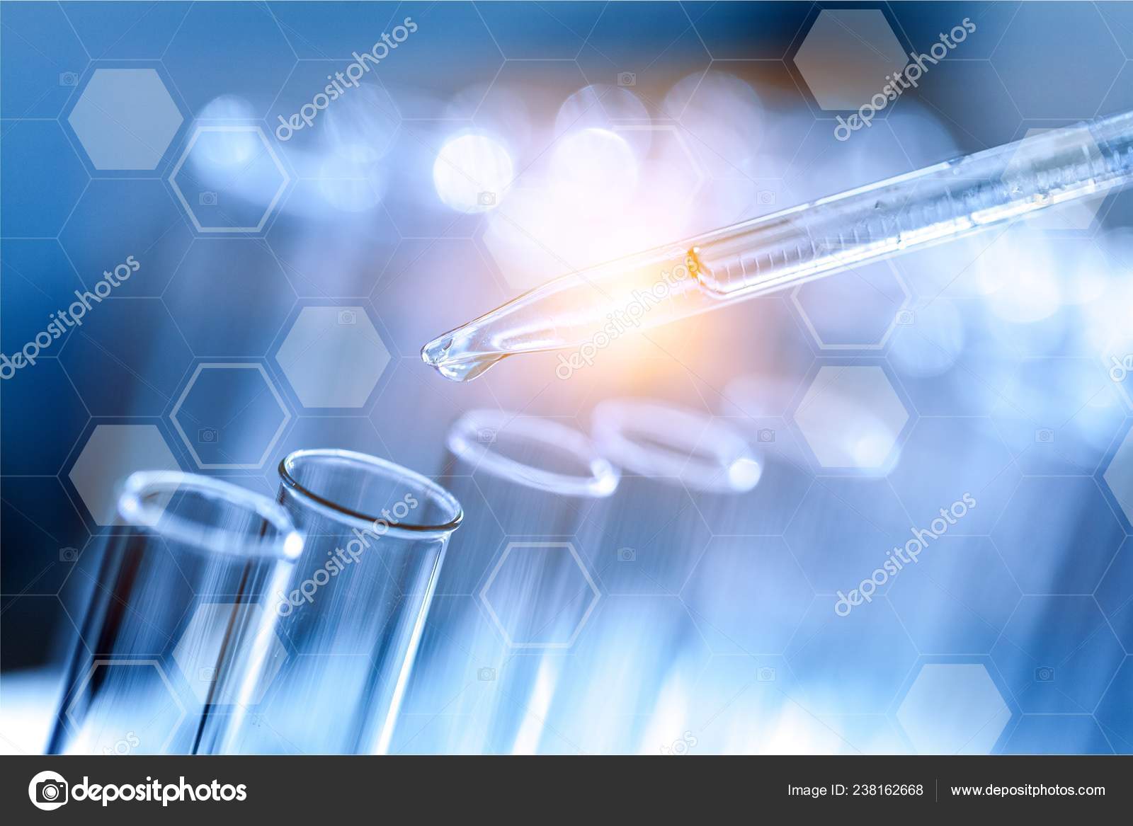 Glass Laboratory Flasks Light Background Stock Photo by ©billiondigital ...