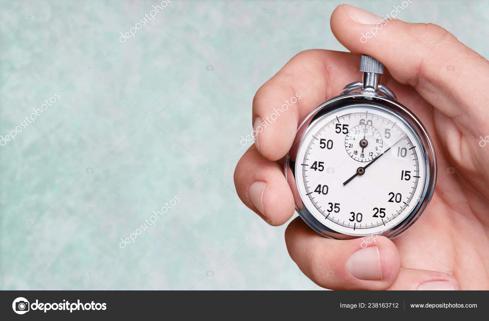 Stopwatch Human Hand Isolated Background — Stock Photo © billiondigital ...