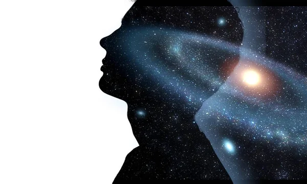 Psychology concept, universe and brain - Stock Image - Everypixel
