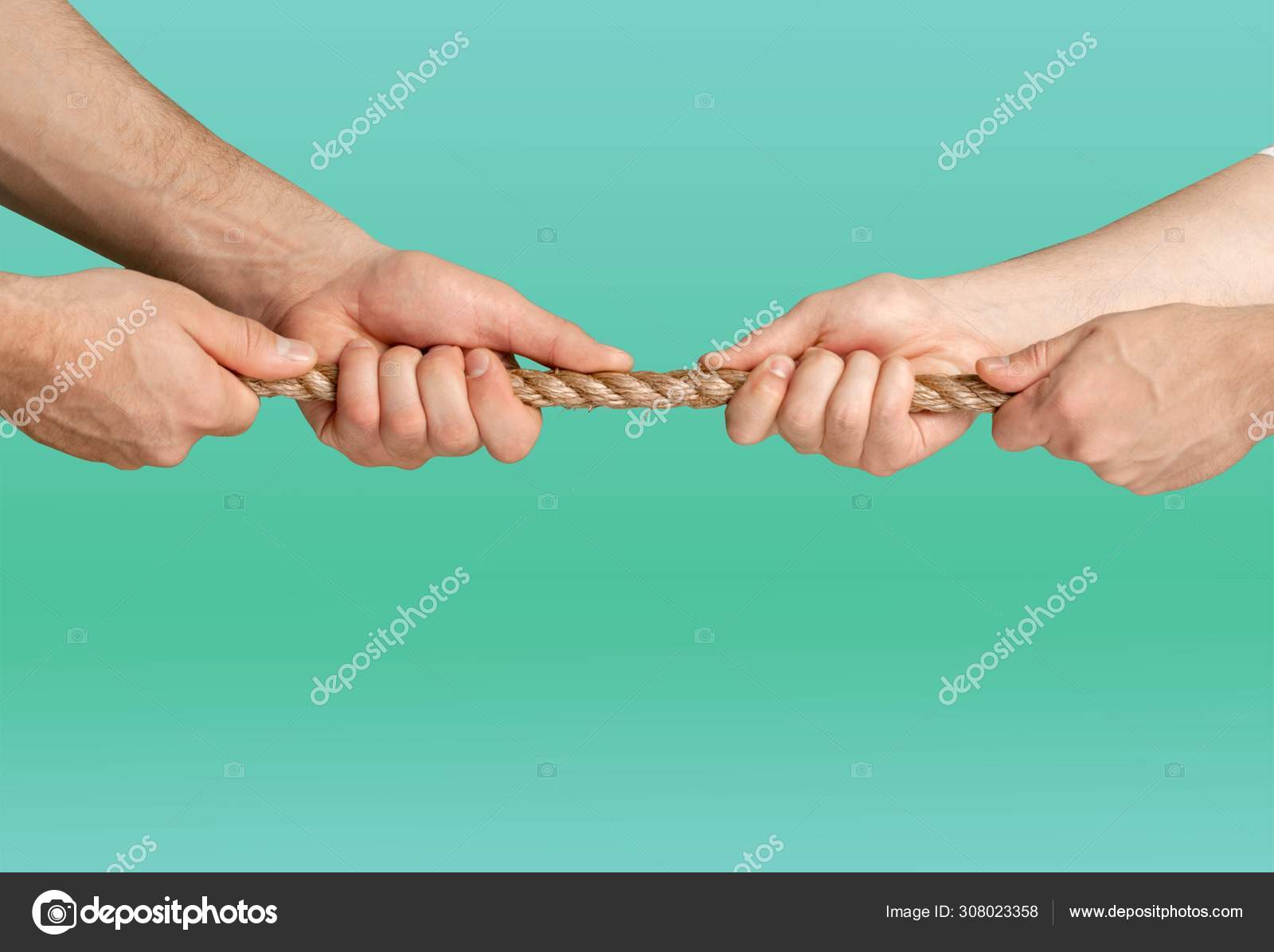 Business People Pulling Rope — Stock Photo © billiondigital #308023358