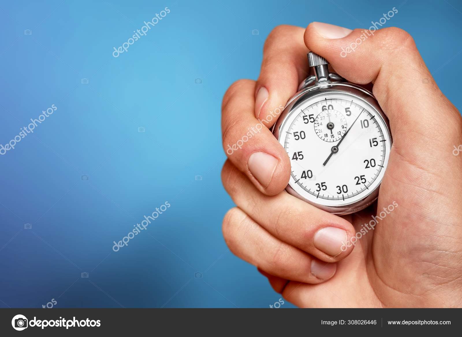 Stopwatch Human Hand Isolated Background Stock Photo by ©billiondigital ...