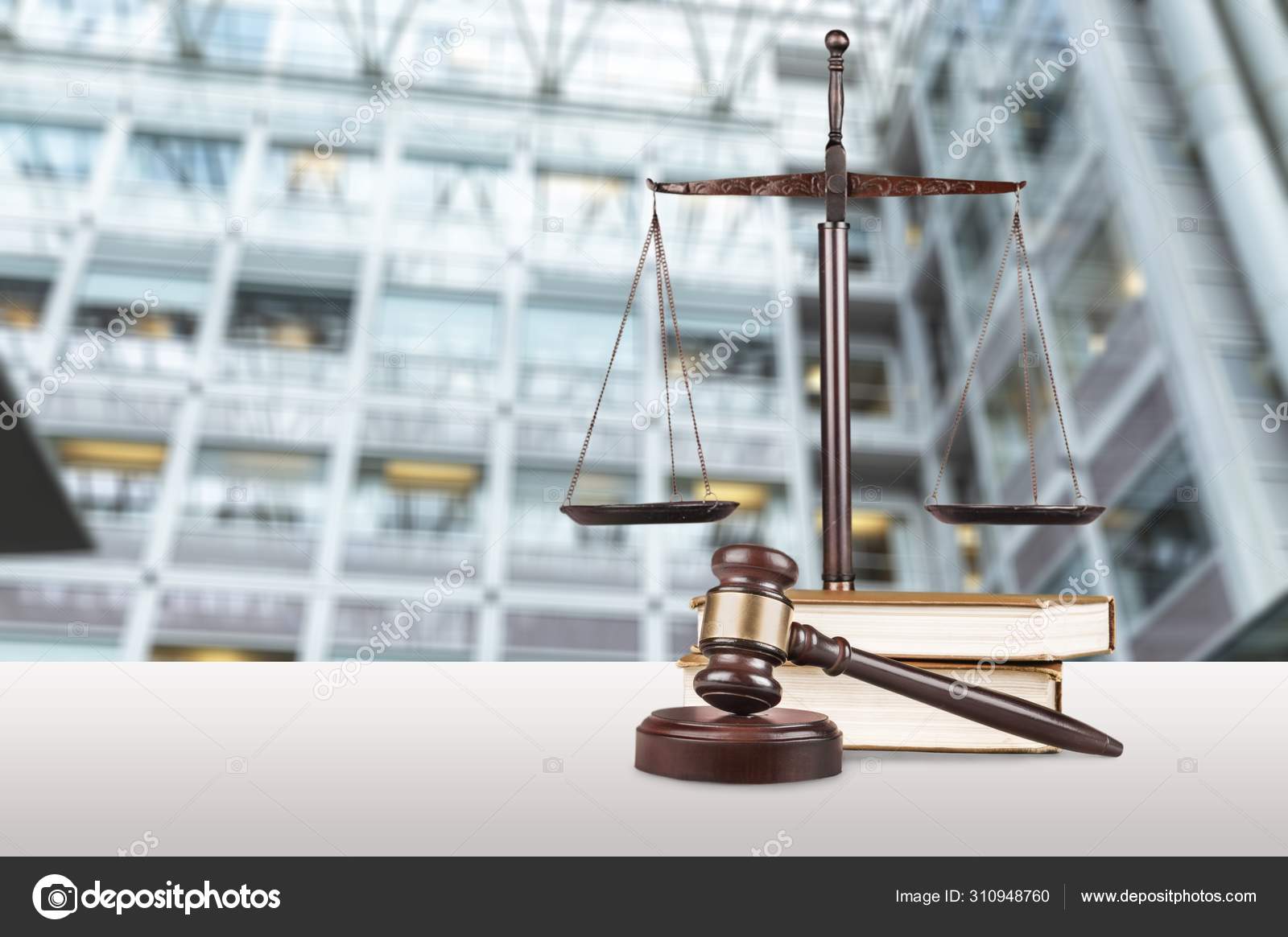 Justice Scales Gavel Books Law Justice Concept — Stock Photo ...