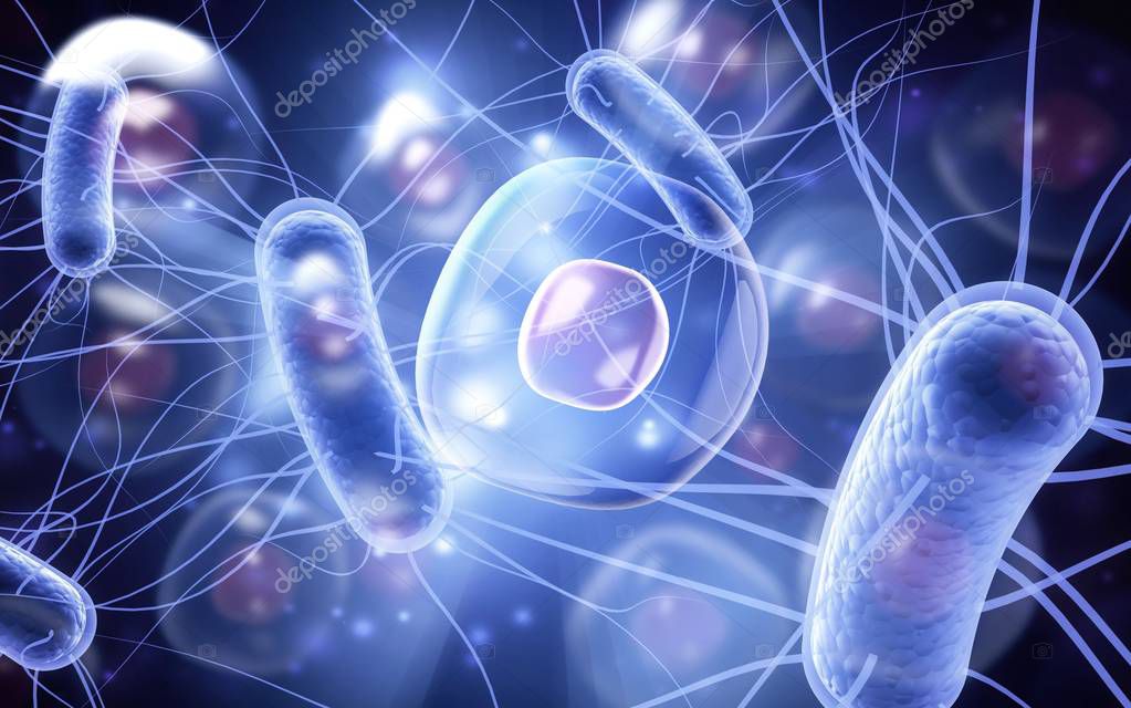 célula humana, ilustración de la molécula del ADN 2023