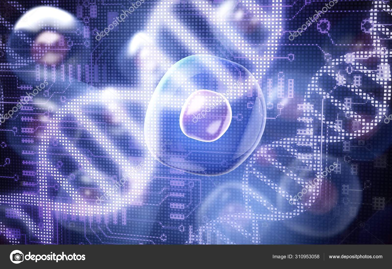 Human Cell Dna Molecule Illustration Stock Photo by ©billiondigital ...
