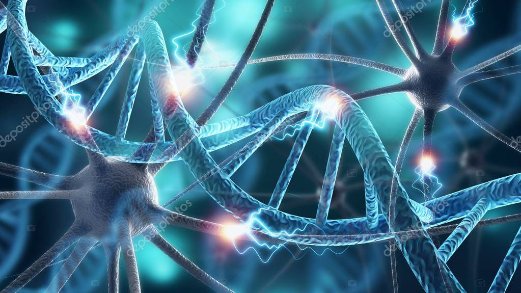 célula humana, ilustración de la molécula del ADN 2023