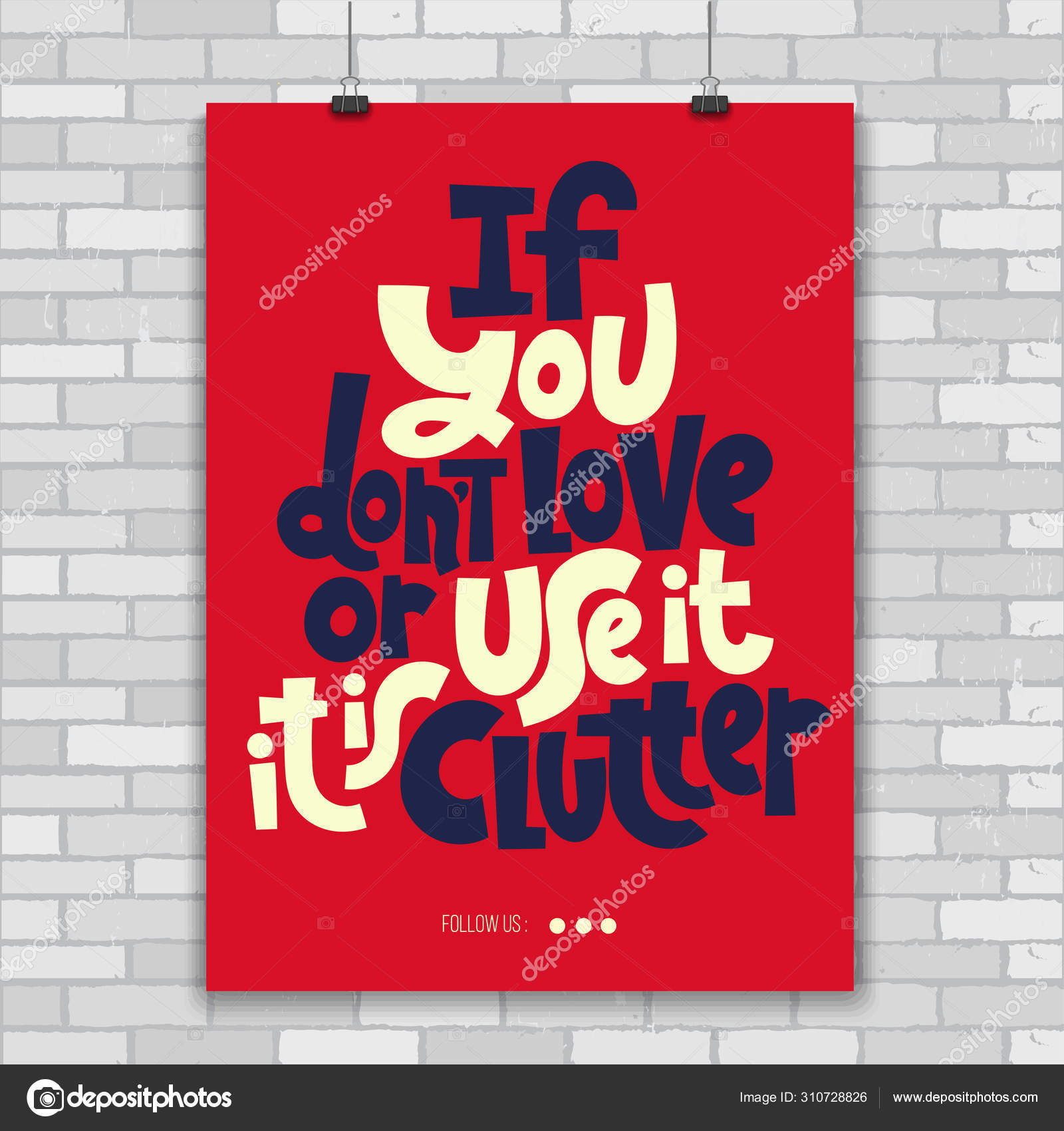 Decluttering quotes lettering Stock Vector Image by ©SvetaGaintseva ...