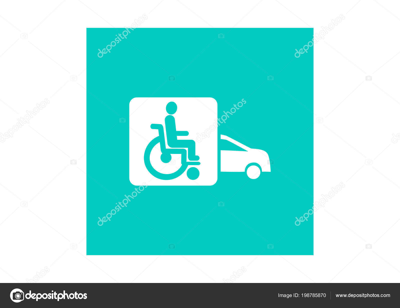 Disable Car Web Icon Vector Illustration Stock Vector by ©LovArt 198785870
