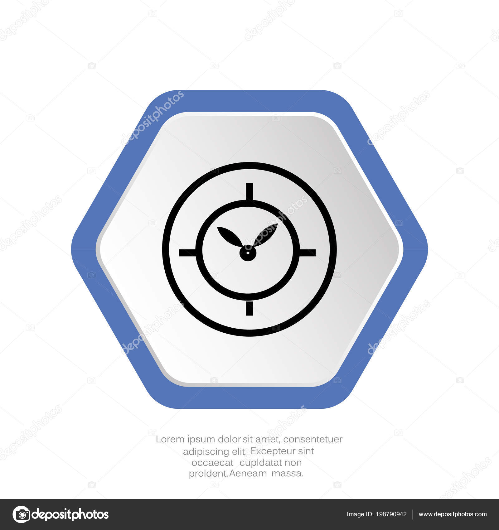 Simple Web Icon Clock Symbol Stock Vector Image by ©LovArt #198790942