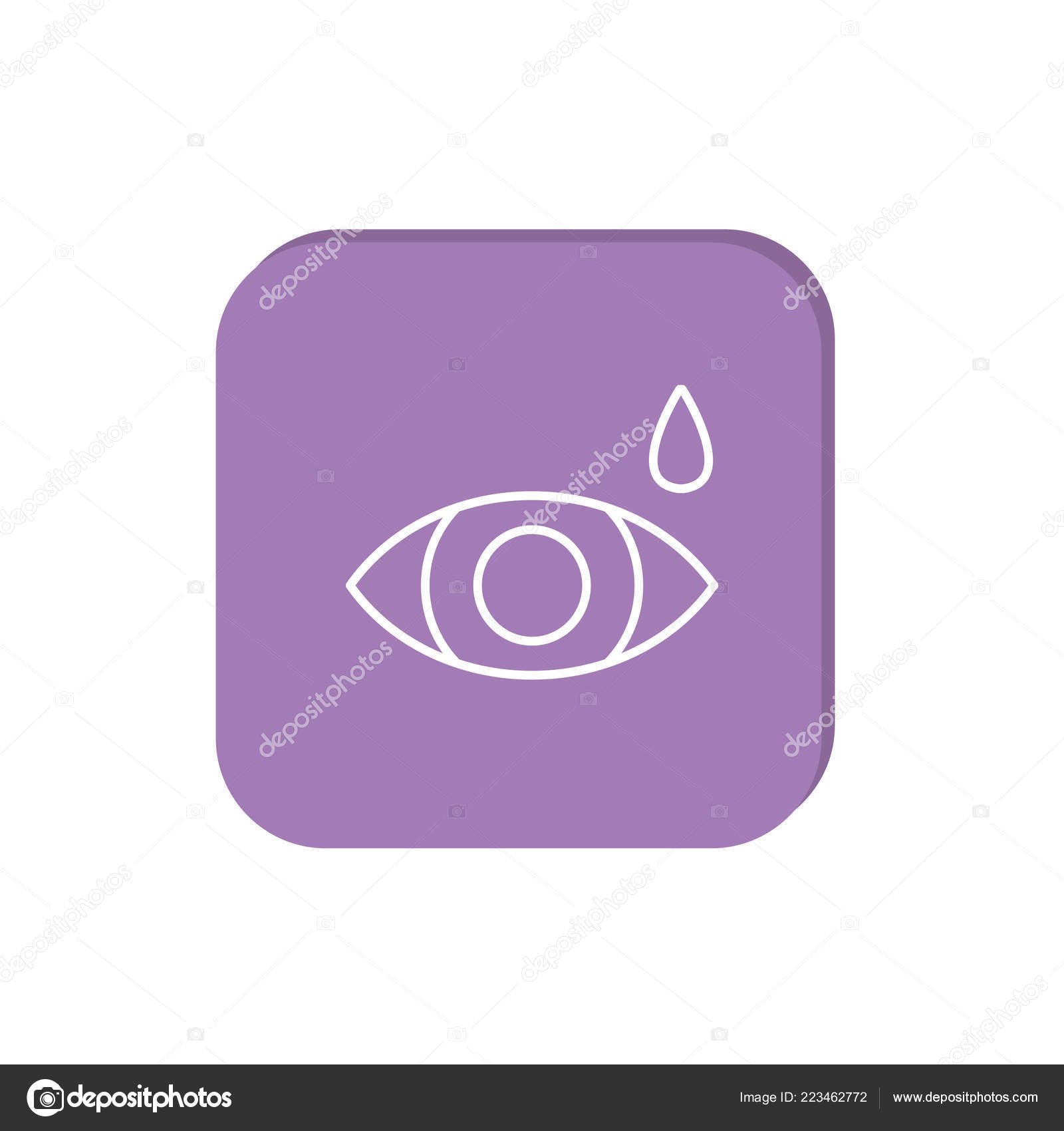 Eye Drops Simple Icon Outline Vector Illustration Stock Vector by ©LovArt 223462772