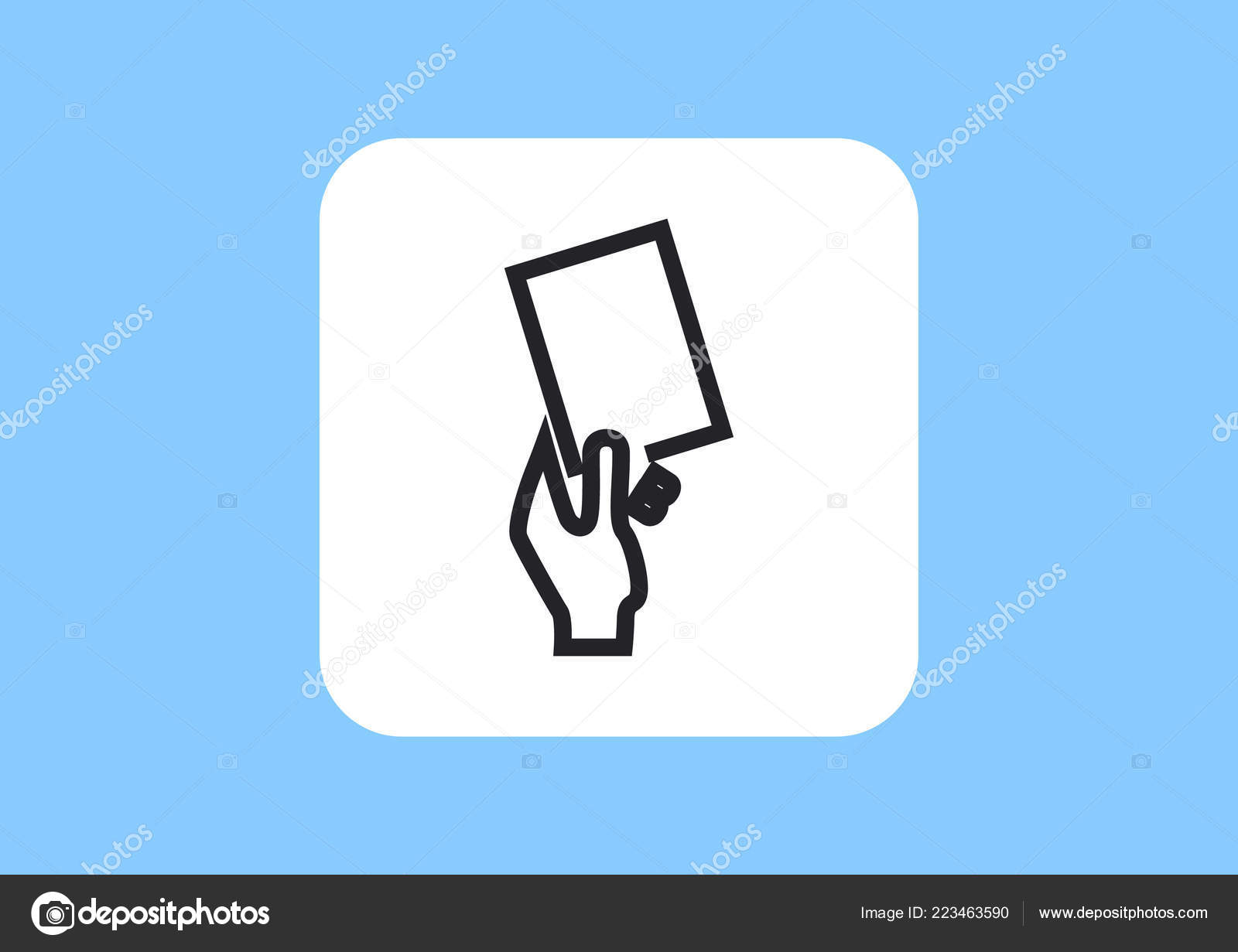 Card Hand Vector Illustration Stock Vector Image by ©LovArt #223463590