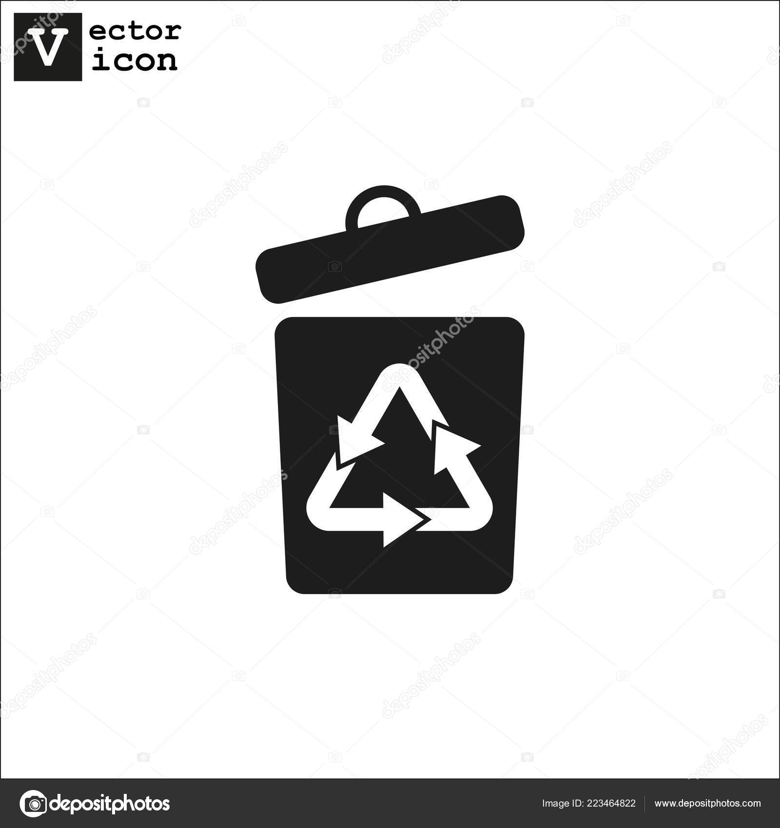 Waste recycling symbol with arrows Stock Vector by ©LovArt 223464822