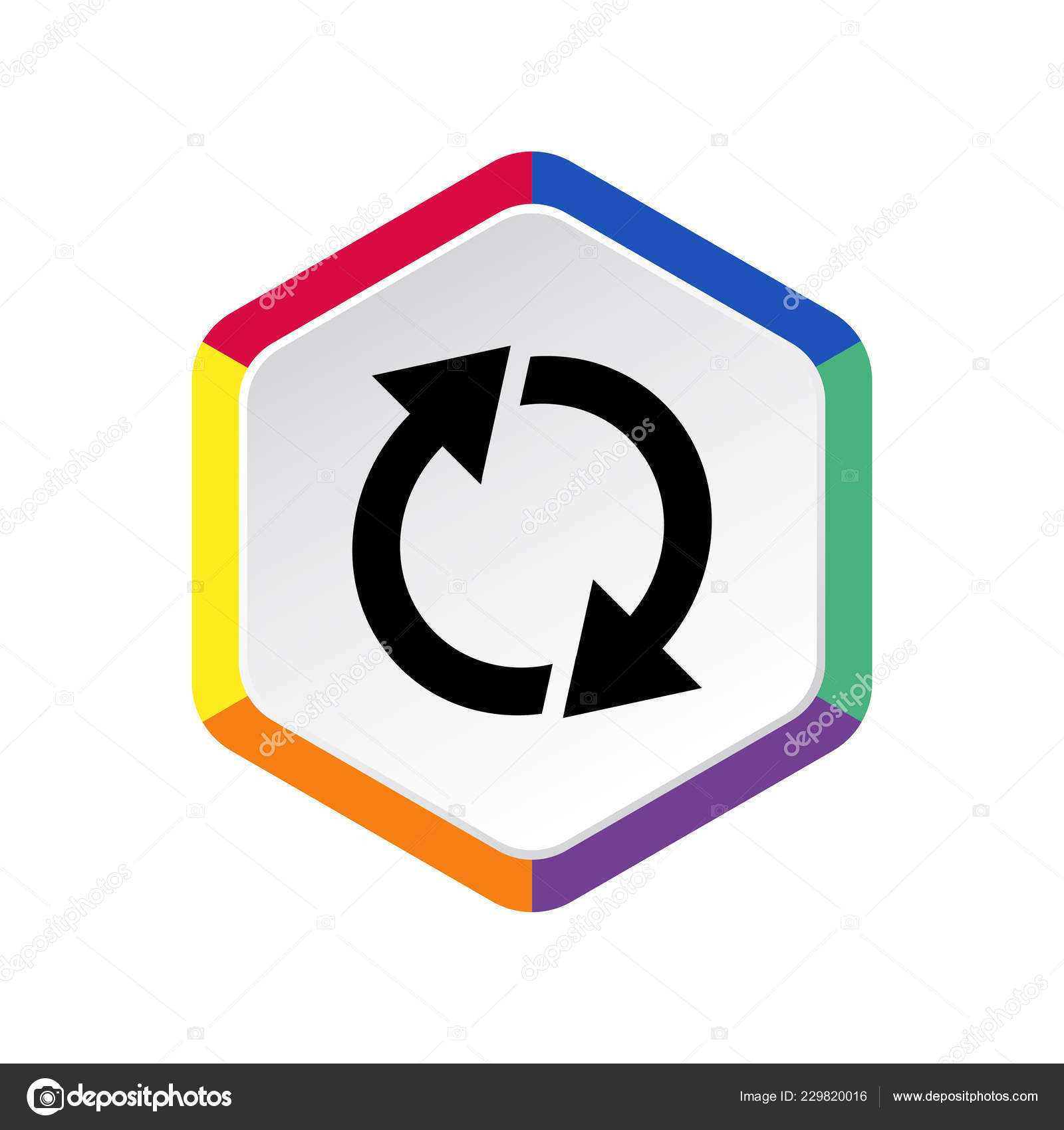 Rotation arrows in a circle Stock Vector by ©LovArt 229820016