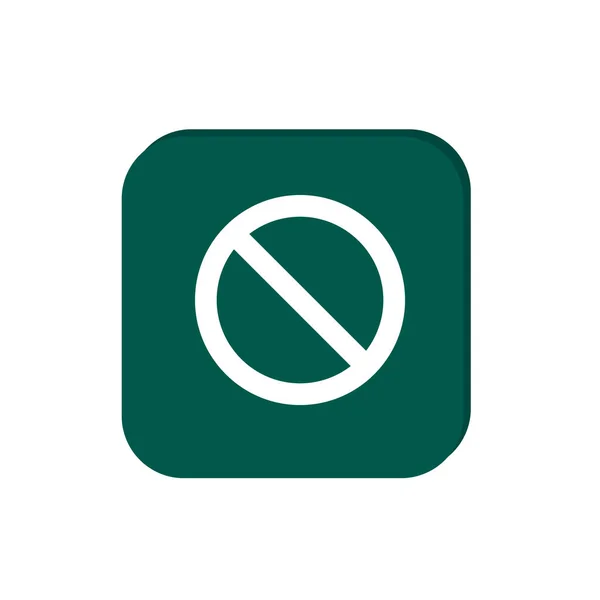 Not Allowed Sign icon — Stock Photo © Best3d #51291587